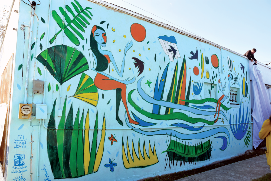 Water-themed mural unveiled - San Antonio Water System
