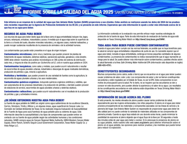 264599.0150018_SAWS_Main_Spanish - San Antonio Water System